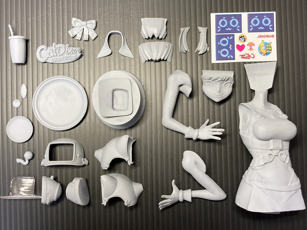 CAT DINER Lightning Chan【1/6スケール オリジナルガレージキット】 - arakawamodels - BOOTH