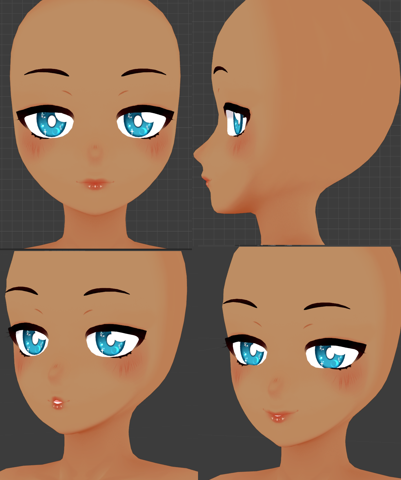 [VRChat] Anime base - Riceballer3D - BOOTH