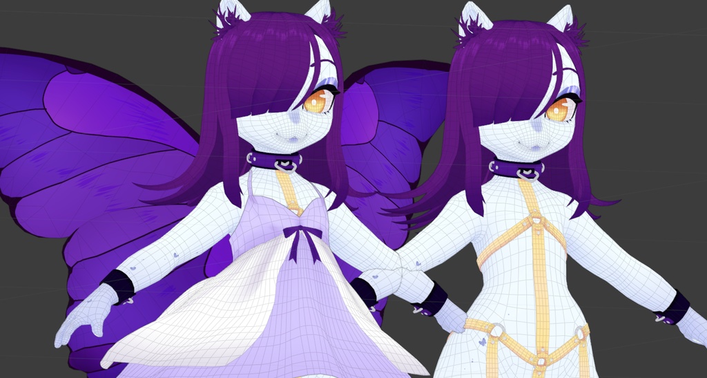 [VRChat] Butterfly model - Riceballer3D - BOOTH