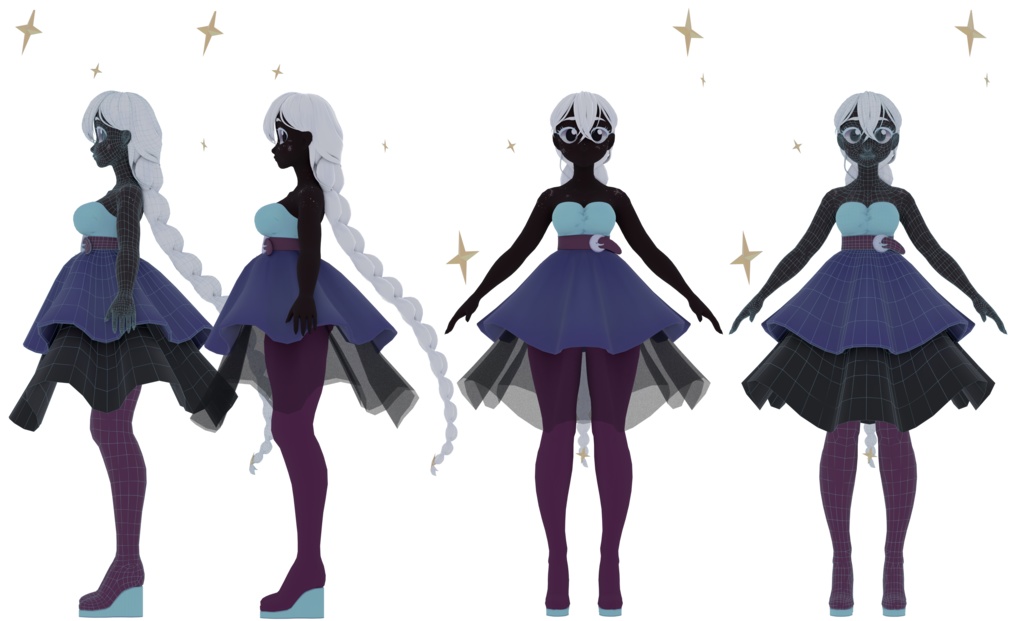 [VRChat] Selene - Riceballer3D - BOOTH