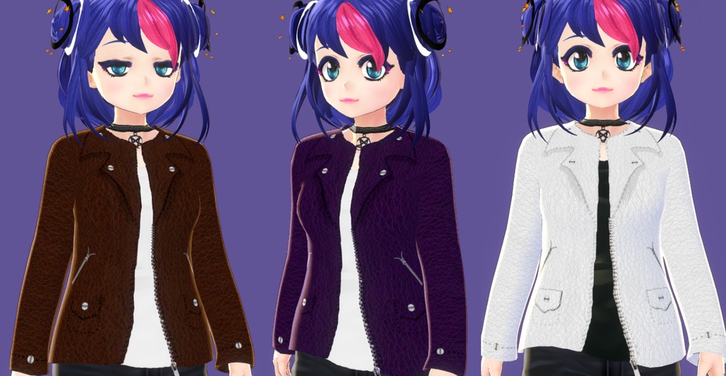 Vroid Leather Jacket Texture - Argamawitch - Booth DE0