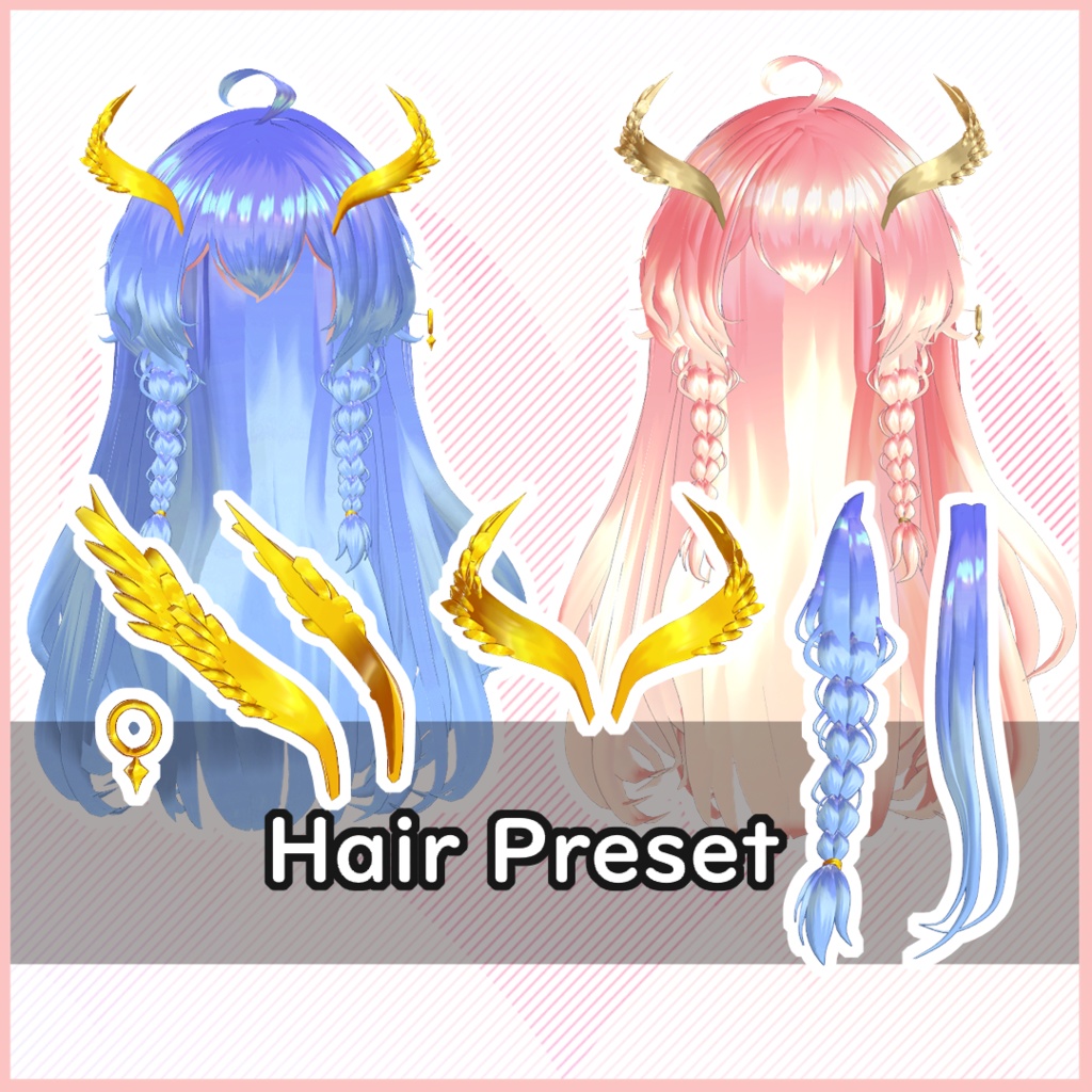 [Vroid] Fox Hair Preset - 九九Jojo - BOOTH