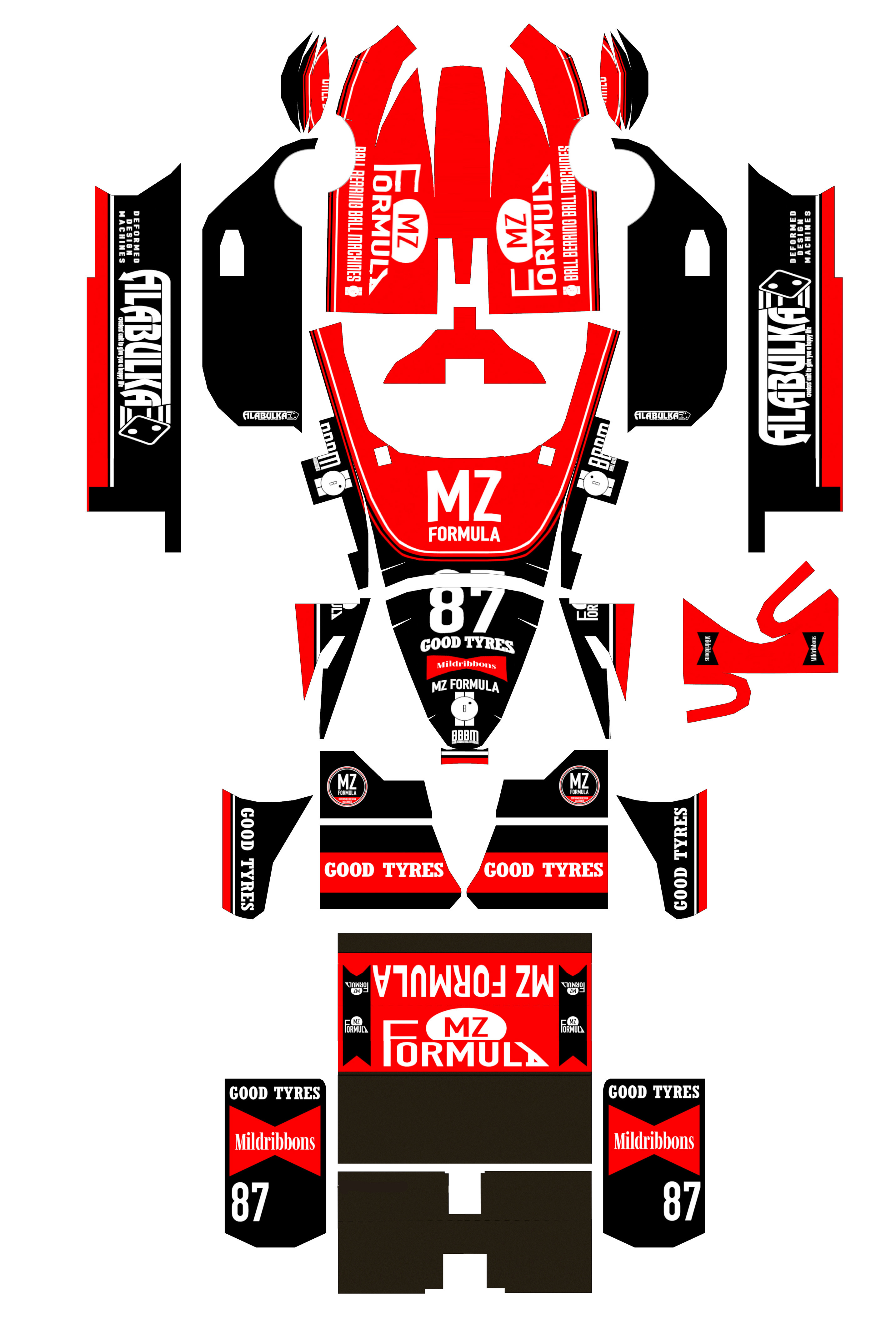 F87 ラッピングシート S - mz formula - BOOTH