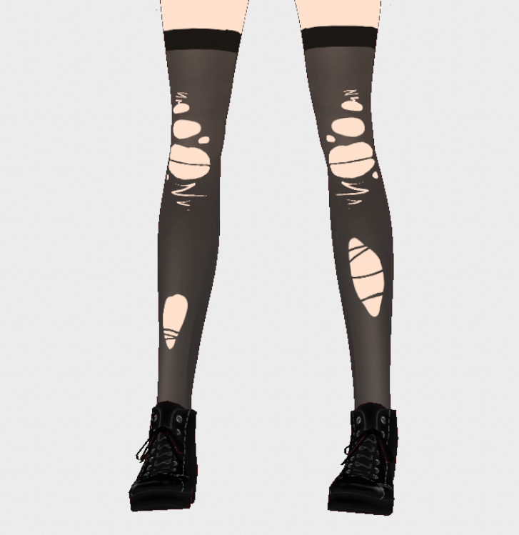 [Vroid] FREE ripped tights / 破れたタイツ - tharjas - BOOTH