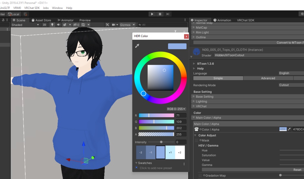 Kuro Ruku [VRChat Avatar] - Kaeti's VRChat Avatar Boutique - BOOTH