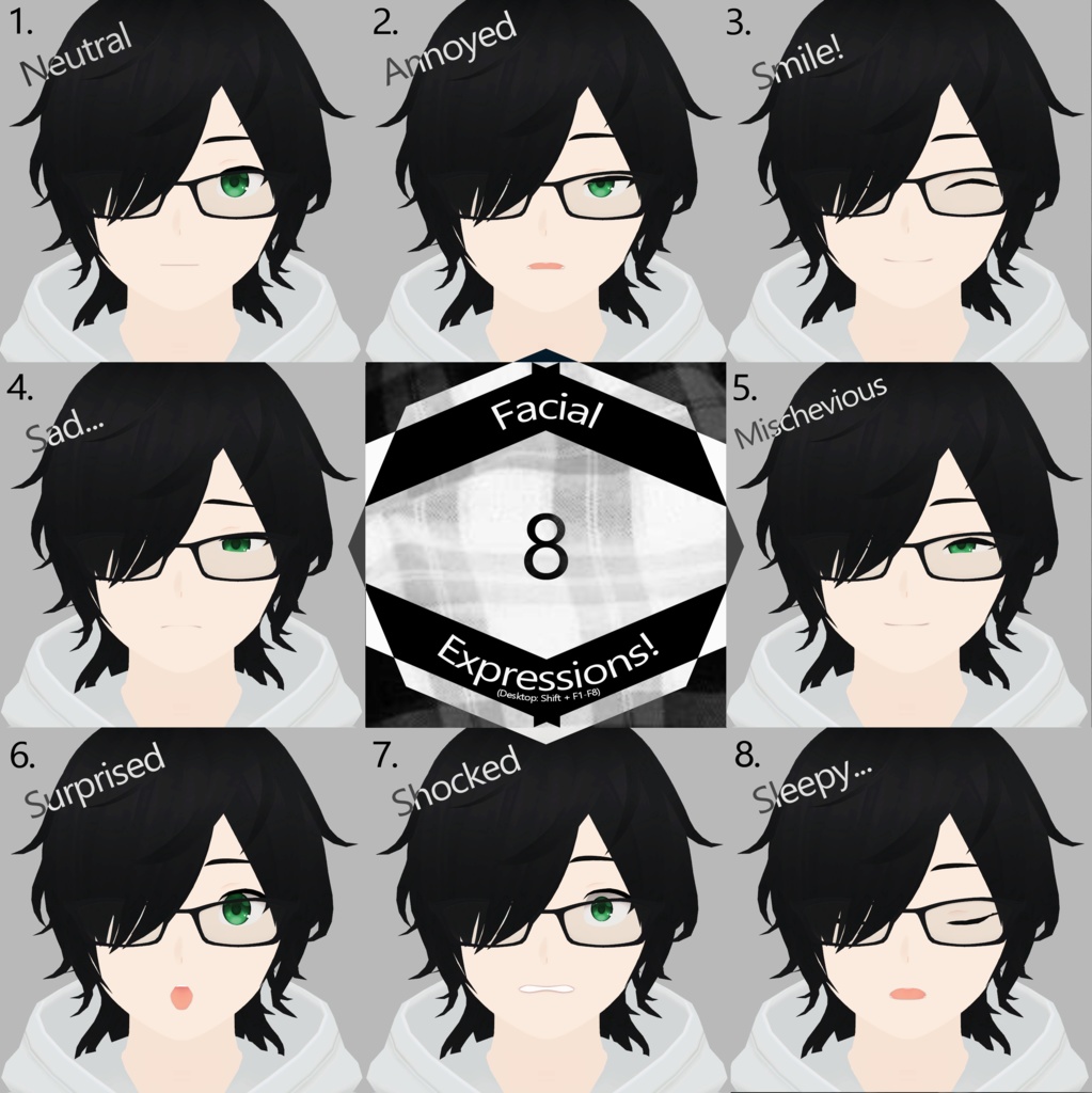 Kuro Ruku [VRChat Avatar] - Kaeti's VRChat Avatar Boutique - BOOTH