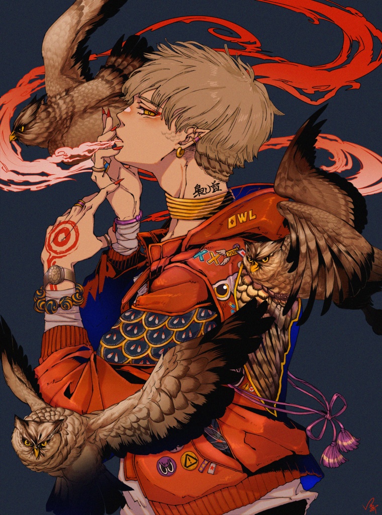 【ポストカード】ヤスデ/ムカデ/フクロウ【3柄セット】 - imaroom - BOOTH