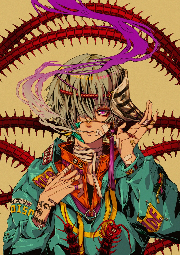 【ポストカード】ヤスデ/ムカデ/フクロウ【3柄セット】 - imaroom - BOOTH