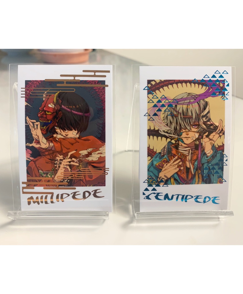 【オリジナルチェキ】ヤスデ/ムカデ_2枚組セット【箔押し】 - imaroom - BOOTH