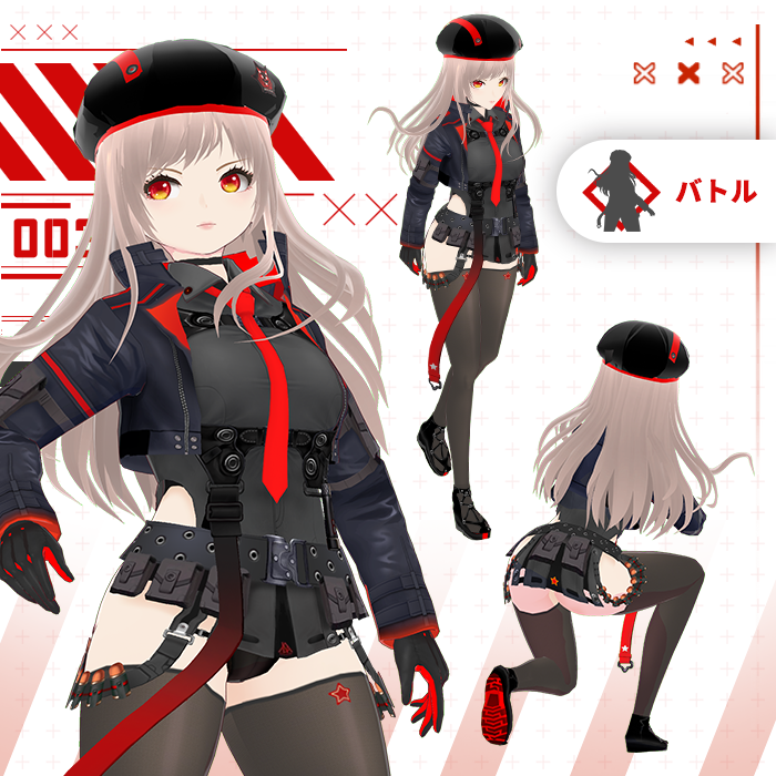 【Vroid】NIKKE ニケ 니케 – ラピ 라피 (Rapi) VRoid Model / 衣装セット - Amamia - BOOTH