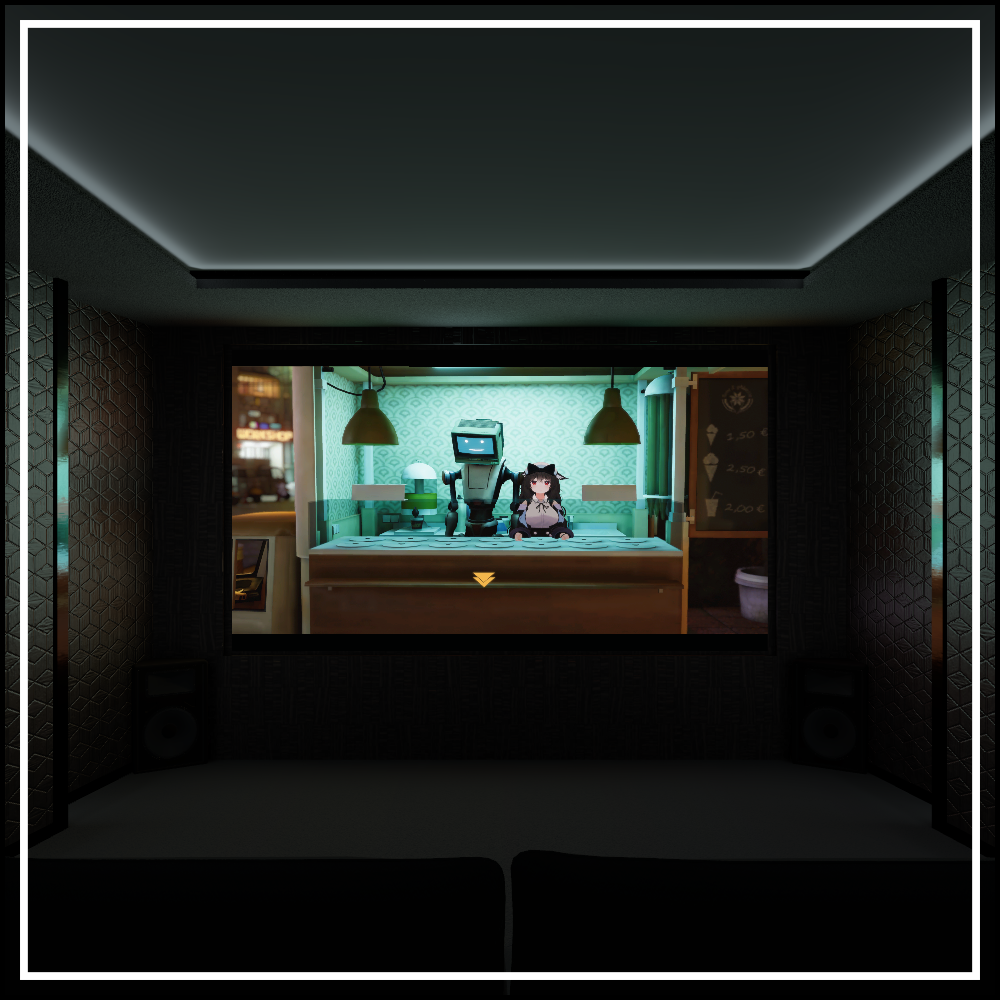 【VRCワールド】5.1チャンネルLTCGI対応ホームシアター/5․1 Channel LTCGI Home Theater - STUDIO SURIN - BOOTH