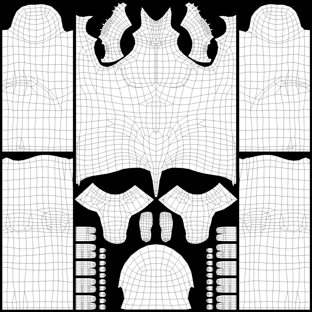 VRoid Studio Templates Grids Deac BOOTH