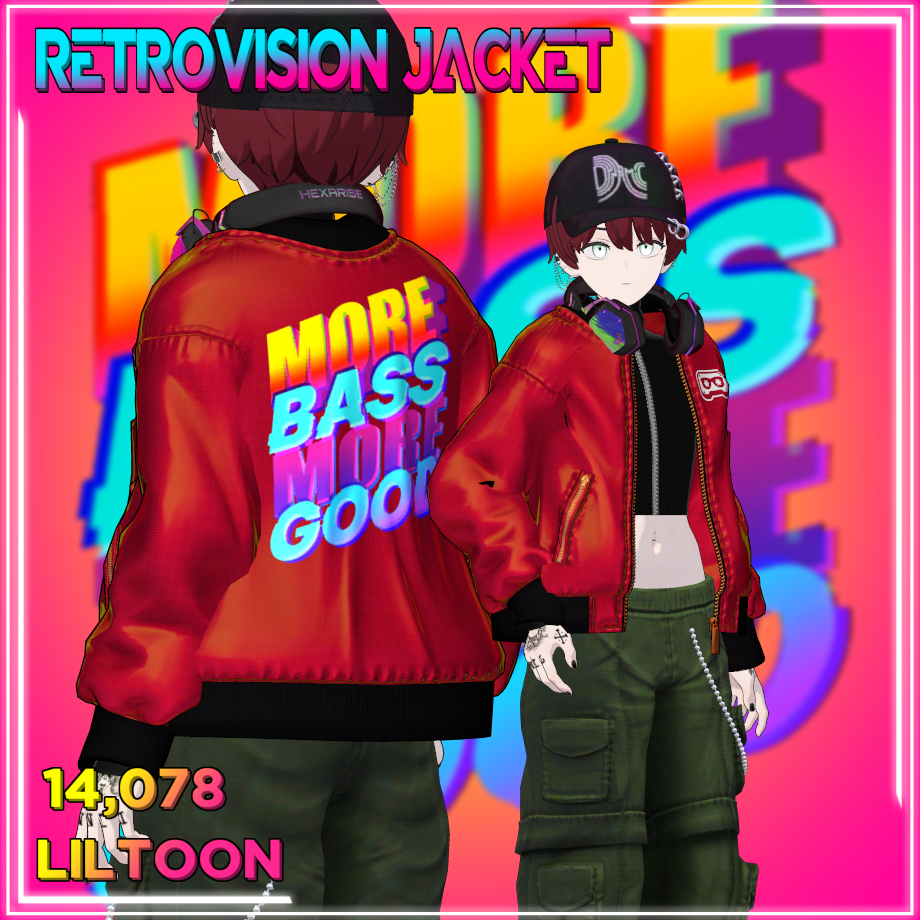 【無料】RetroVision Jacket - FutureStreet - BOOTH