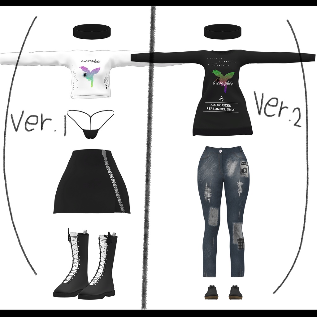 [竜胆専用] Matching outfits for Rindo - SHREKM0N_CLOTH - BOOTH