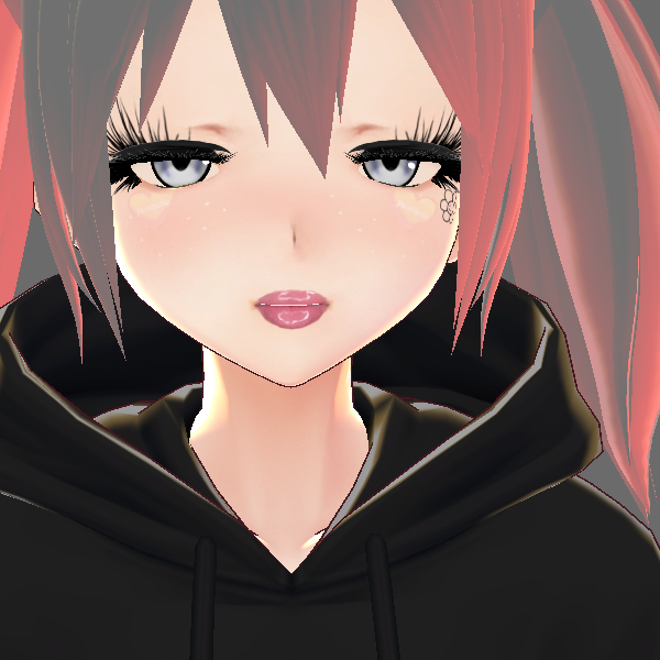 VRoid Makeup - Face Skin - Pink Lipstick, Kawaii Blush, Eyelashes ...