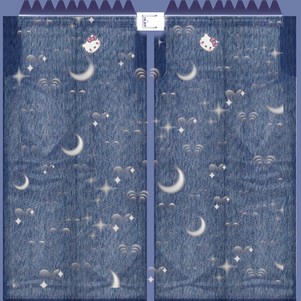 VRoid Clothes - Jeans Pants Bottoms 6 Pack - Venus Variation Designs ...