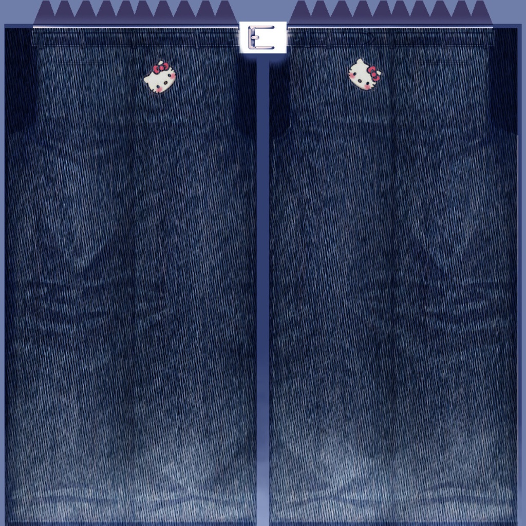 VRoid Clothes - Jeans Pants Bottoms 6 Pack - Venus Variation Designs ...