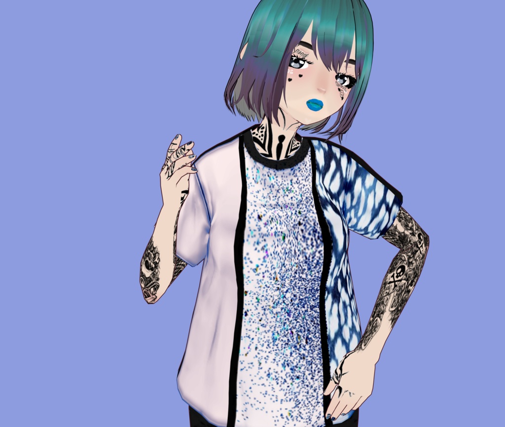 VRoid Shirt_Animal Print T-Shirt Tee Leopard - Venus Variation Designs ...