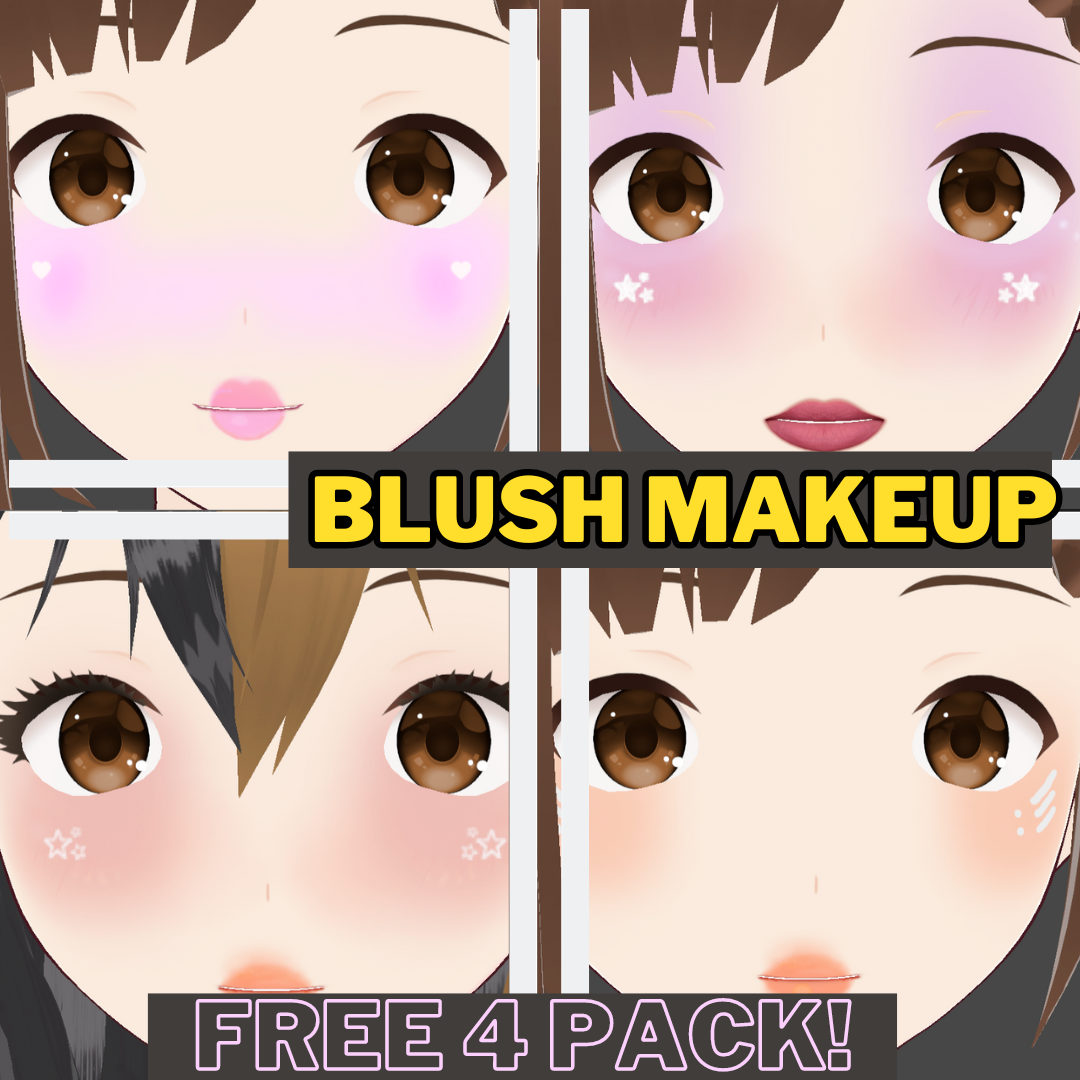VRoid Makeup - FREE Makeup Blush Pack - 500 Follower Gift! - Venus ...