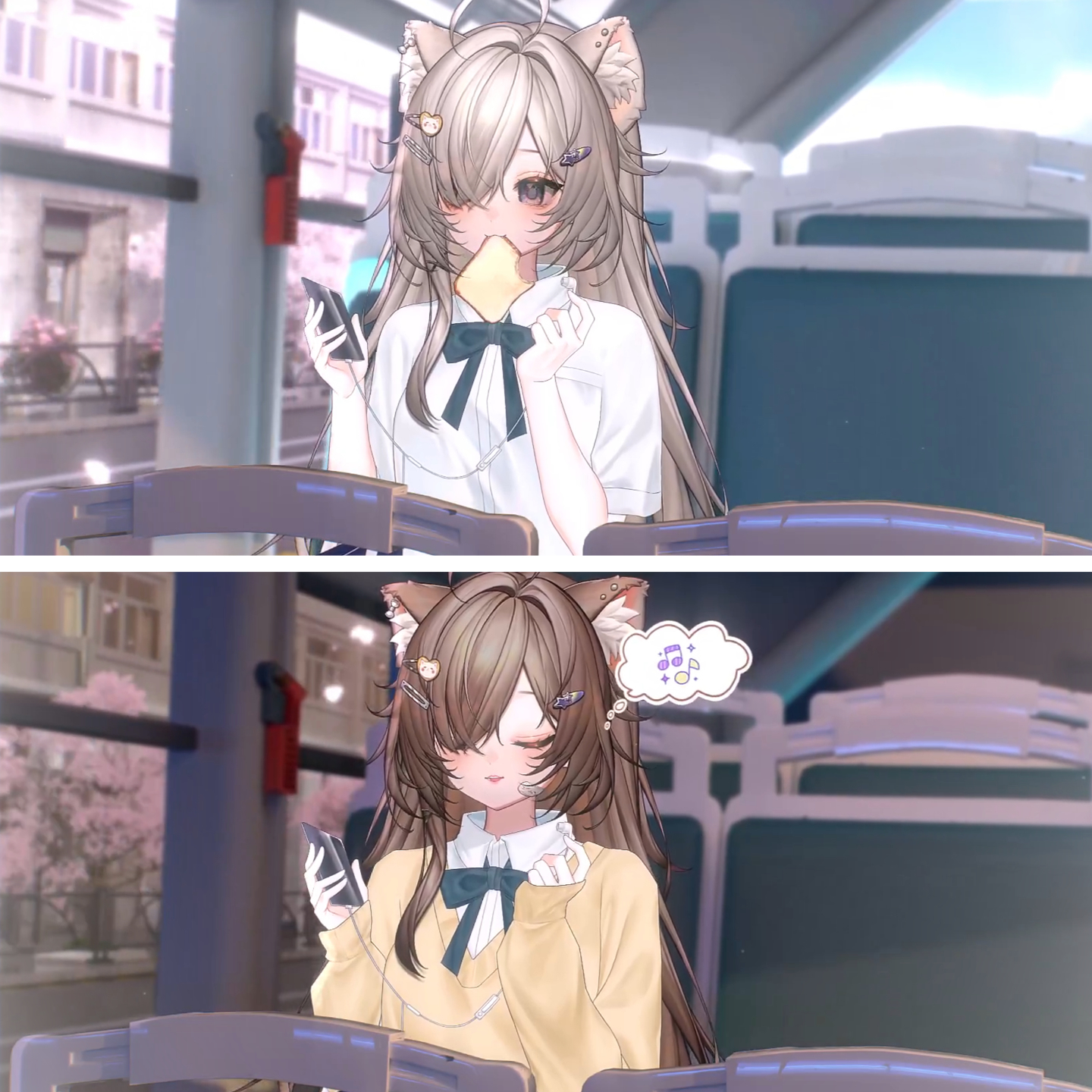 【VTuber向け】【Live2Dアイテム】彼女は旅に出る💼アニメ風 JK🍞/JK /Live2D衣装アクセサリー【VTS】配信用素材 - 將有喜事 - BOOTH