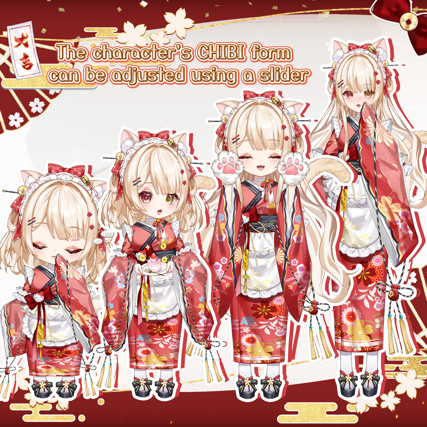 【Live2D Model/live2dモデル】Lucky Cat💰🐈Ultra-high precision!!🔔こだま Generic ...