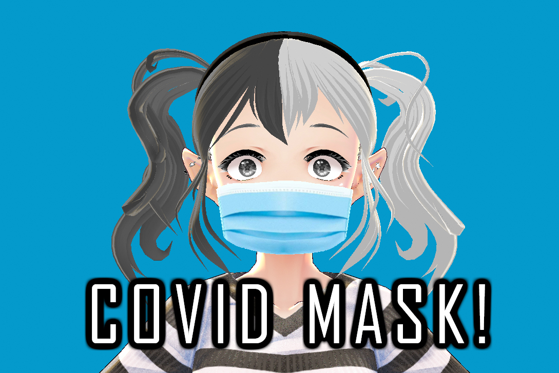 Vroid COVID-19 Mask - vtubertutorials - BOOTH