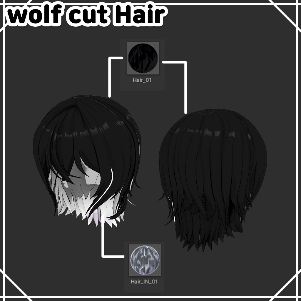 [11 Avatars] Wolf cut Hair - ZDE - BOOTH