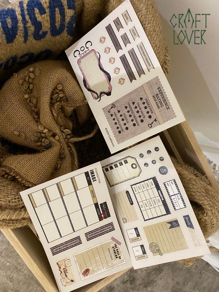 COCTRPG記録シール - craftlover-手芸恋人 - BOOTH