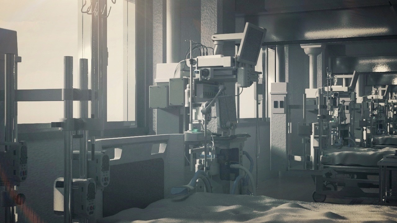 【3Dモデル】集中治療室（ICU） - ハクセキセレクション - BOOTH