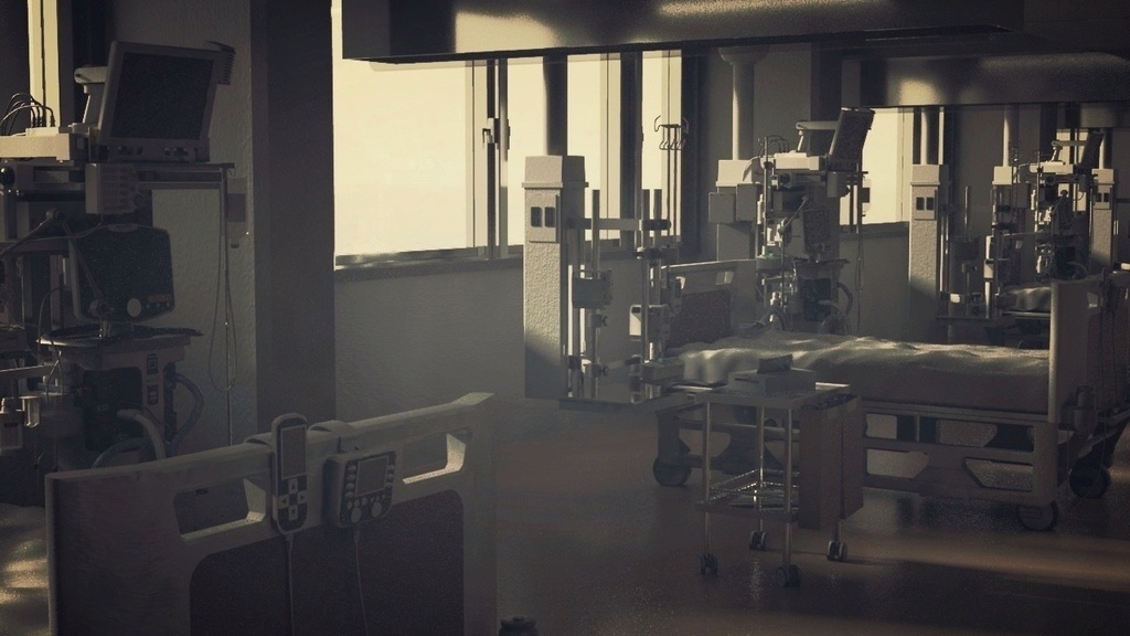 【3Dモデル】集中治療室（ICU） - ハクセキセレクション - BOOTH
