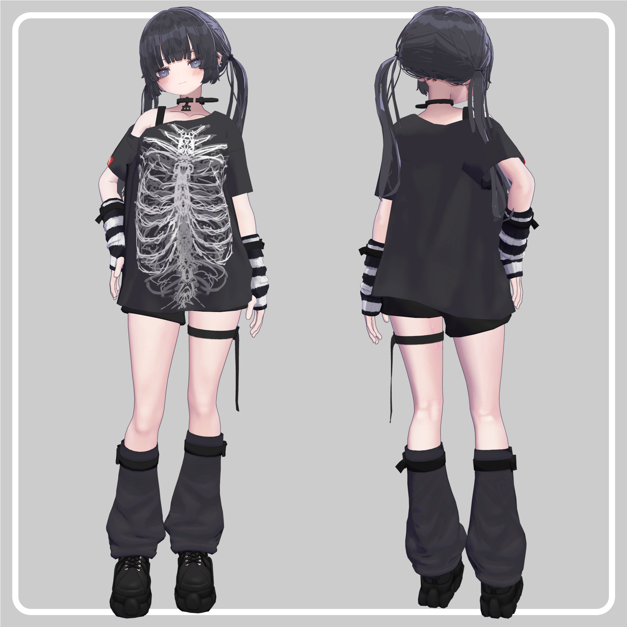 オリジナル3Dモデル 「むんき -Munkki -」 #MARUBODY - なんか作ろうよ - BOOTH