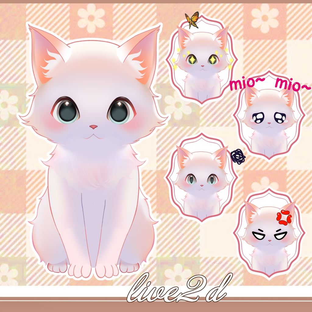 Cat live2d model - Live2dの倉庫 - BOOTH