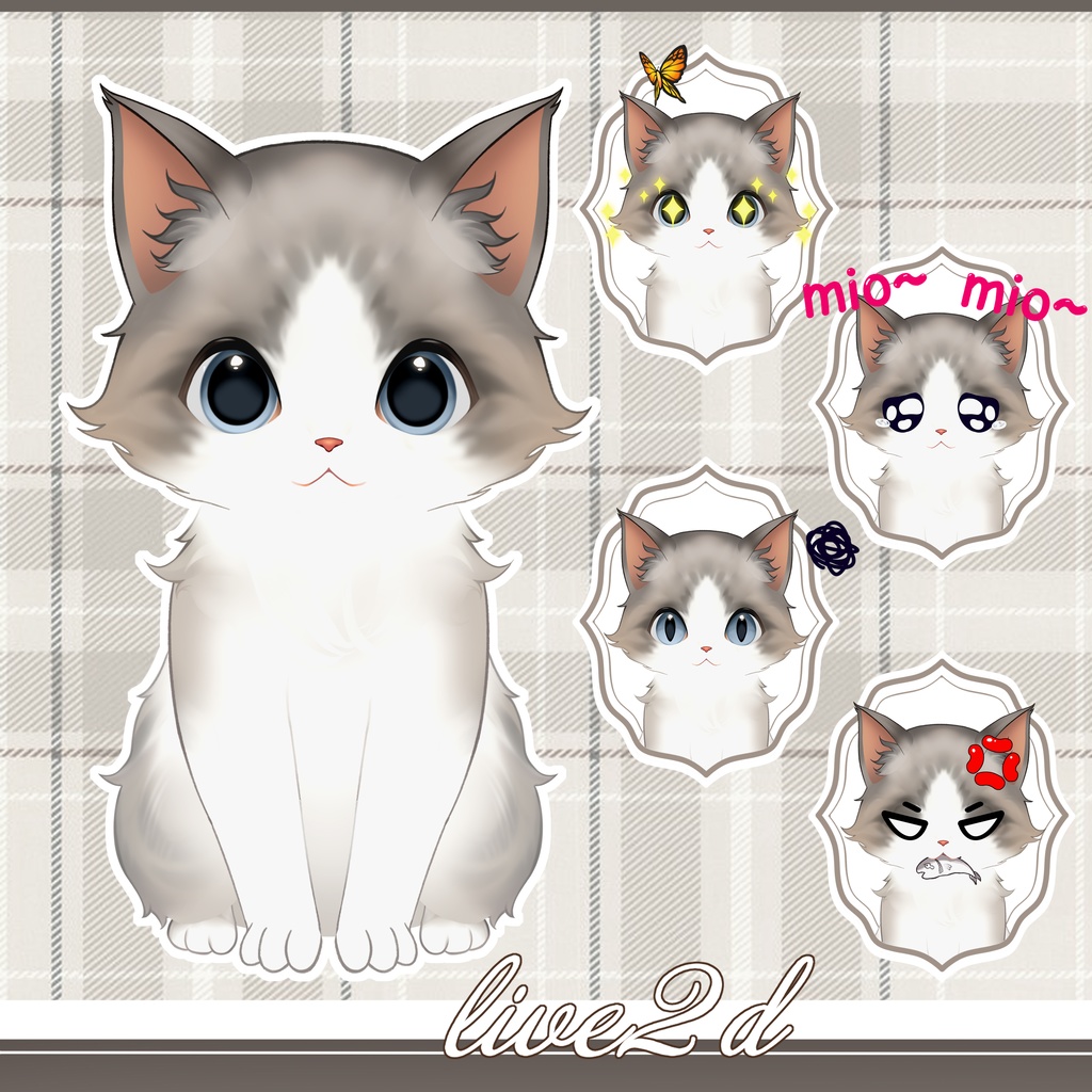 Cat live2d model - Live2dの倉庫 - BOOTH