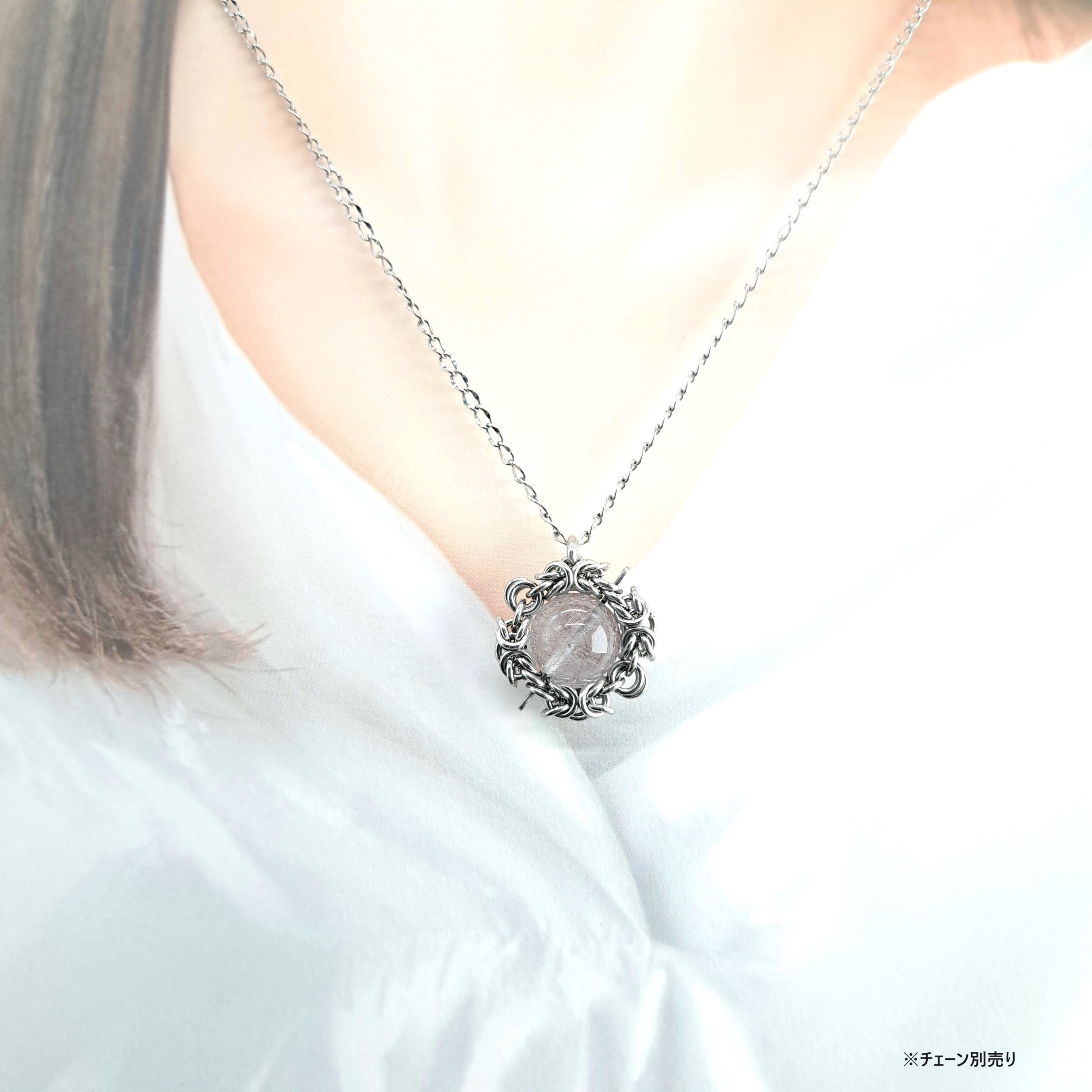 花火のような輝き! ゲーサイトインクオーツ ペンダントトップ - shinaccessory - BOOTH