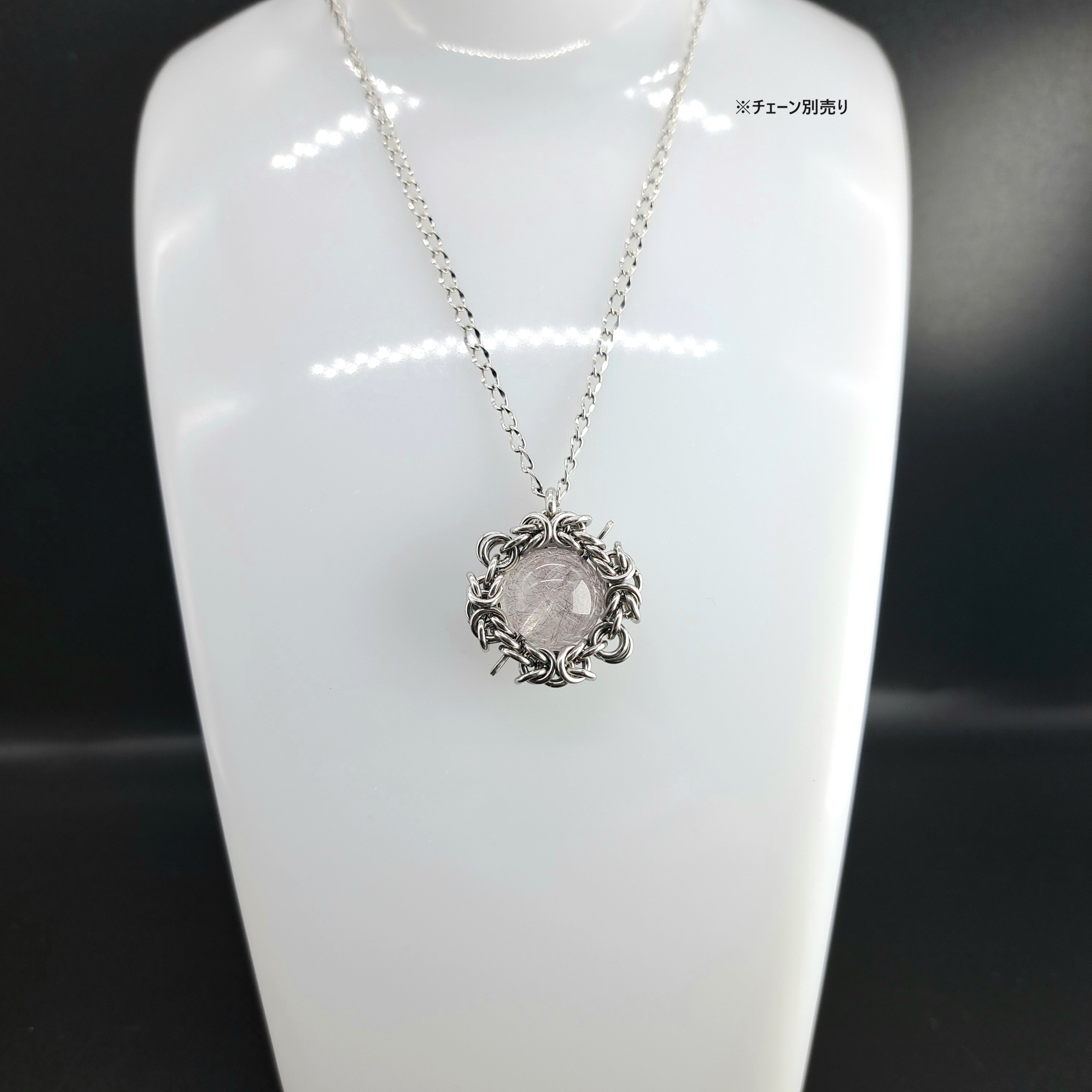 花火のような輝き! ゲーサイトインクオーツ ペンダントトップ - shinaccessory - BOOTH