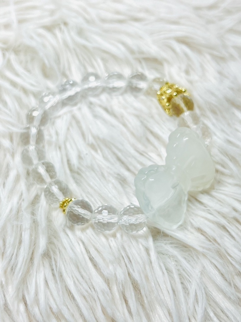 「Fluorite ribbon🎀：Clear Quartz」 - 「I am」 - BOOTH