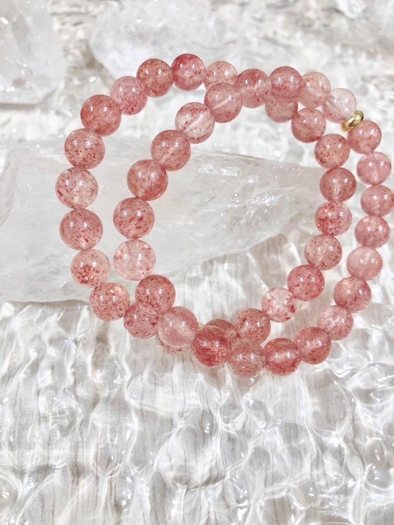 「pink epidote：mica入り：African strawberry quartz🍓」 - 「I am」 - BOOTH