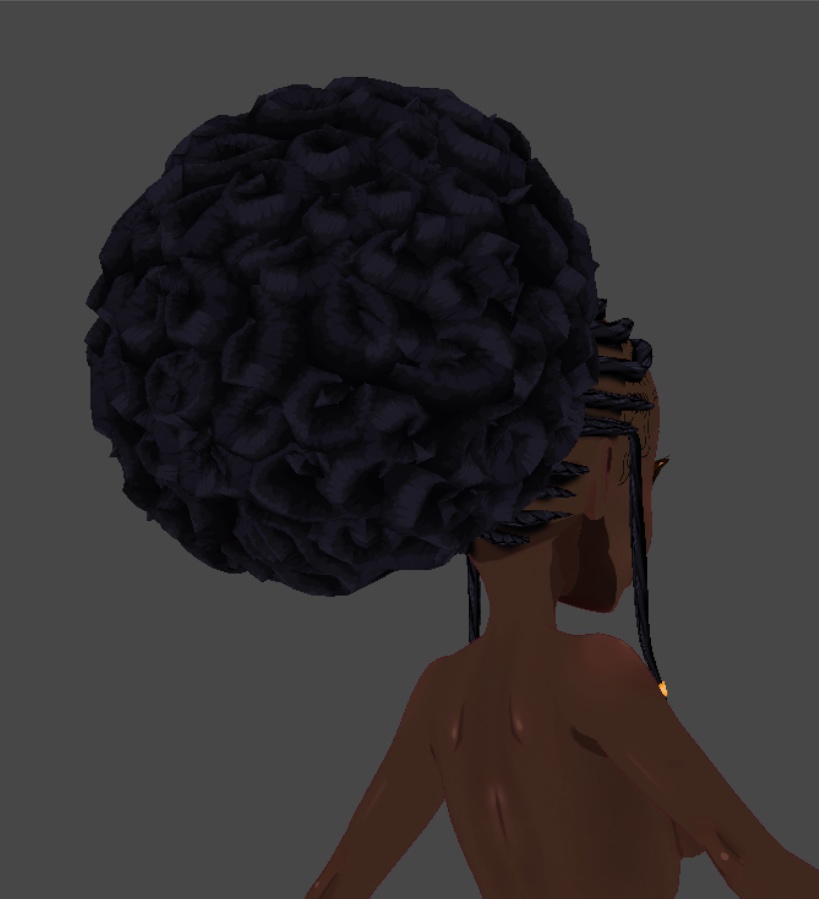 Fixed [.Vroid] Cornrow Afro with jewlery (.Vroid file) - Beef - BOOTH