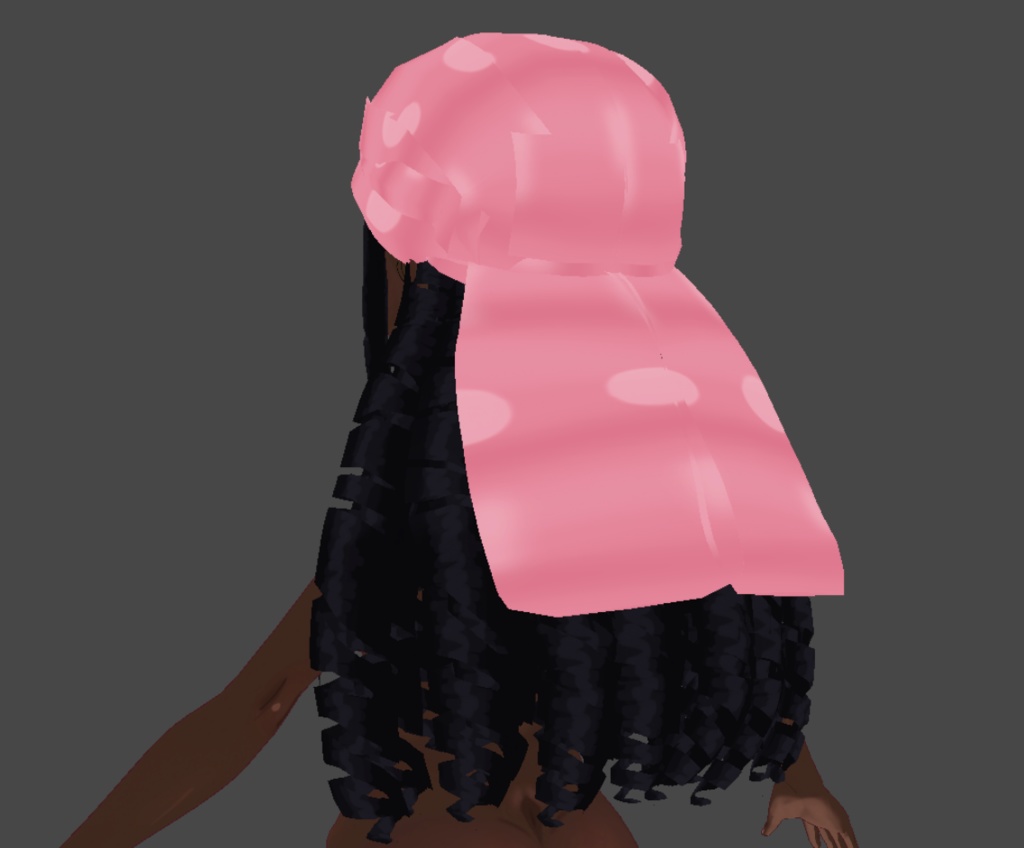 Fixed [.Vroid] Loose curl durag hair preset (.Vroid file) - Beef - BOOTH