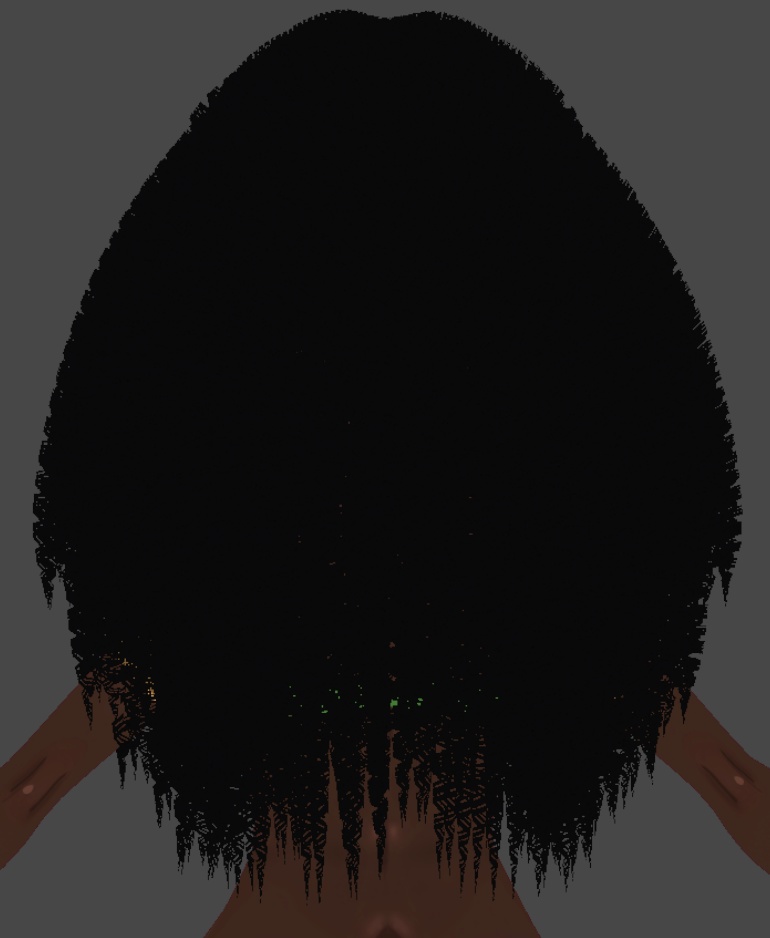 Loose middle part curls [.vroid hair preset] - Beef - BOOTH