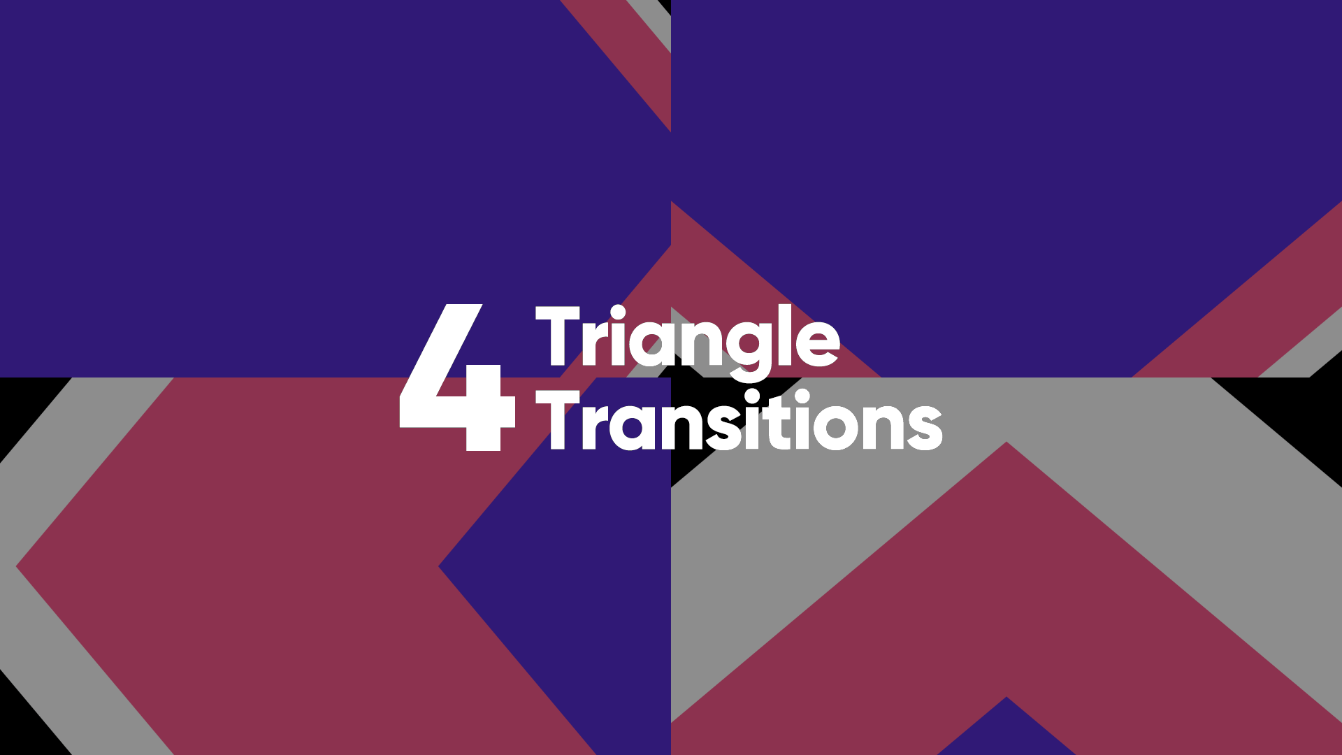 【シーンチェンジ素材】 4 Triangle Transitions - lafiorewitch - BOOTH