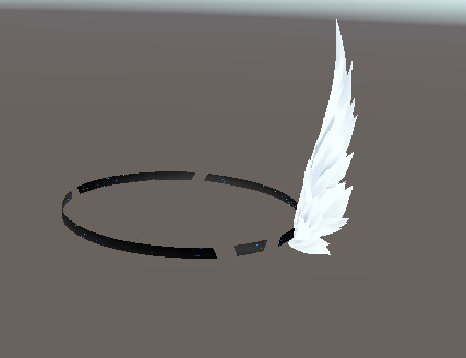 [vrchat] 無料 Wing halo ウイングリング Phys Bone対応 - 小松の雑貨屋 - BOOTH