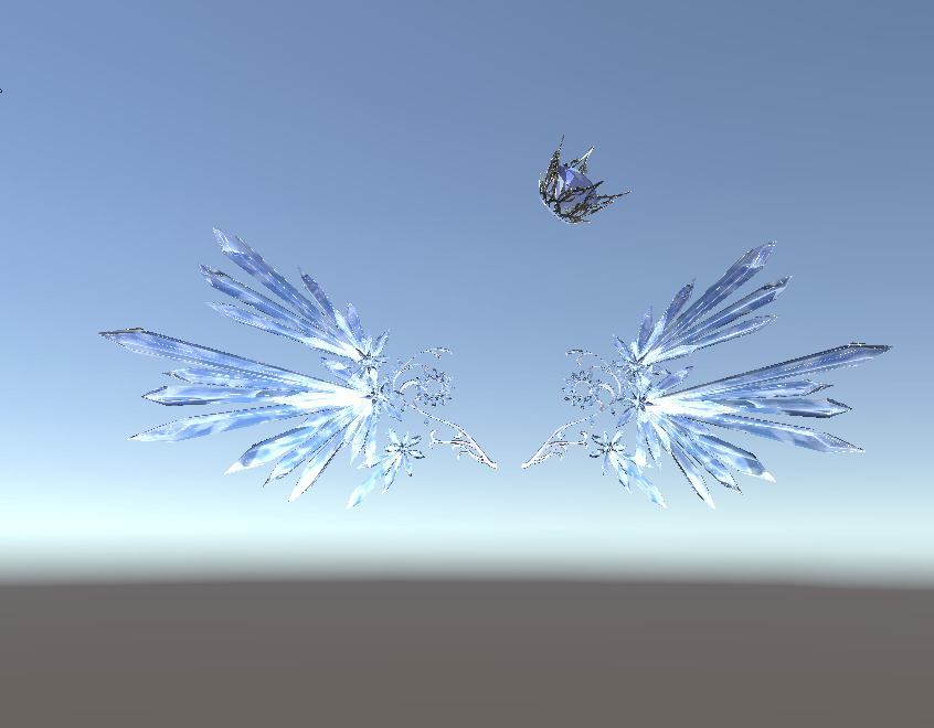 [vrchat] 水晶の翼と水晶の王冠 crystal wings and crystal crown Phys Bone対応 - 小松の雑貨 ...