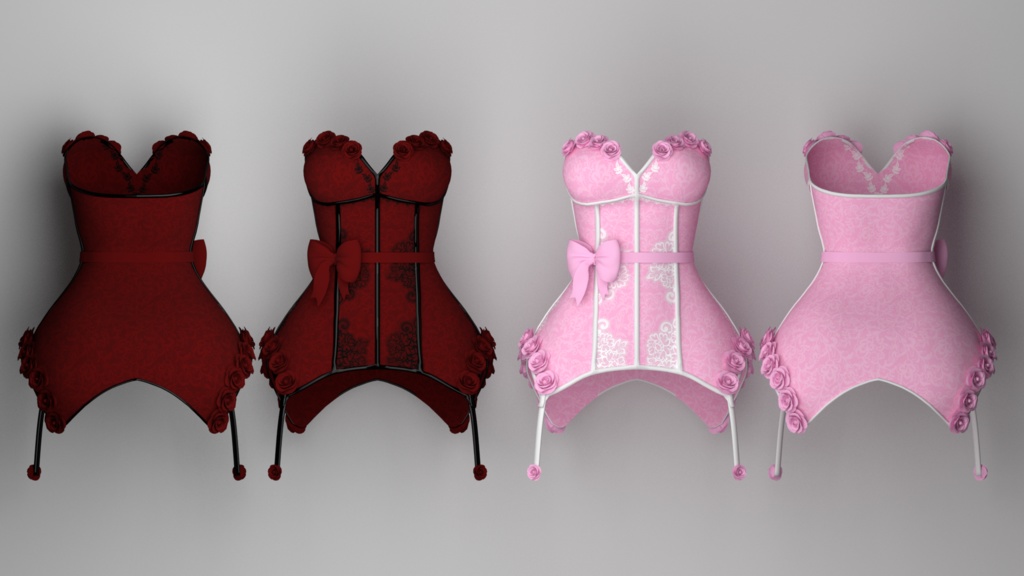 Corset and Panties [VRChat] - zeitvr - BOOTH
