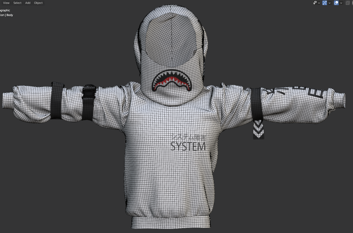 Tech Hoodie [VRChat] 3D Asset - zeitvr - BOOTH