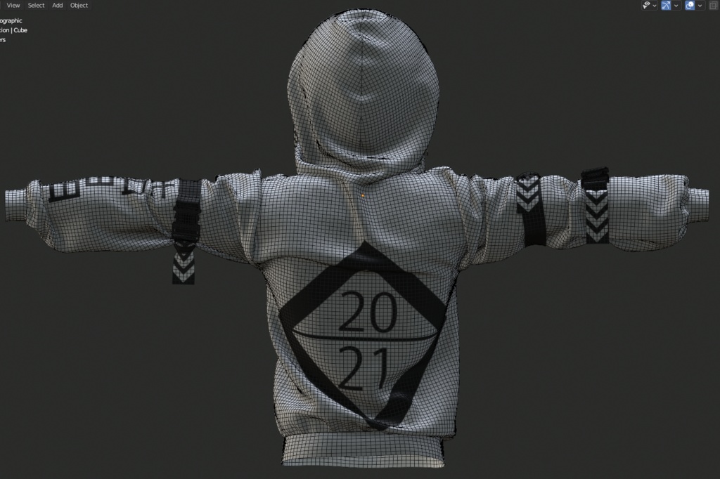 Tech Hoodie [VRChat] 3D Asset - zeitvr - BOOTH