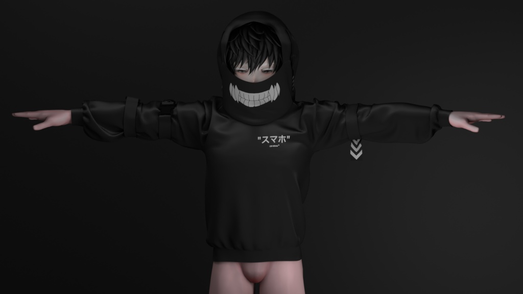 Tech Hoodie [VRChat] 3D Asset - zeitvr - BOOTH