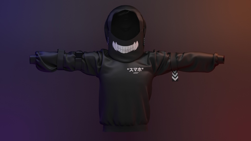 Tech Hoodie [VRChat] 3D Asset - zeitvr - BOOTH