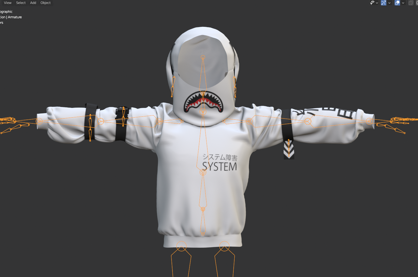 Tech Hoodie [VRChat] 3D Asset - zeitvr - BOOTH