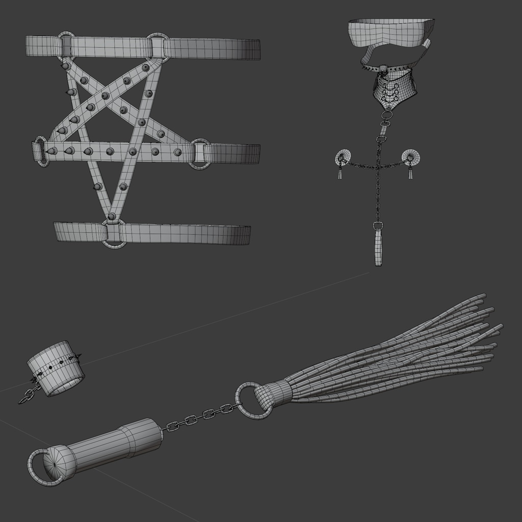 BDSM Set - 3D Asset [VRChat] - zeitvr - BOOTH